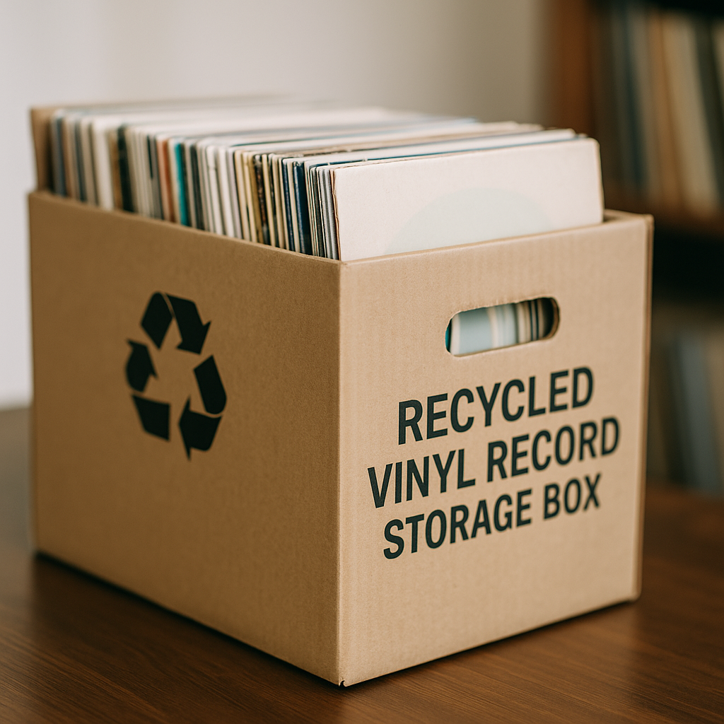 Recycled Vinyl Record Storage Box Review Review 2025